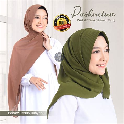 Jual Kerudung Ceruty Barbydoll Anti Tembem Terbaru Kualitas Pashmina