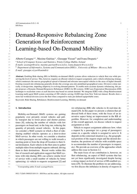 Pdf Demand Responsive Rebalancing Zone Generation For Reinforcement