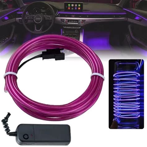 Wire Hilo m Luminoso Luz Neon Dj Cable Tron Led Tira Neon Envío gratis