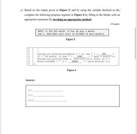 Solved MARKS QUESTION Given The Enum Declaration Chegg