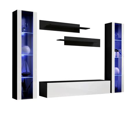 Ensemble De Meubles TV Mur De Rangement Meuble Salon Suspendu