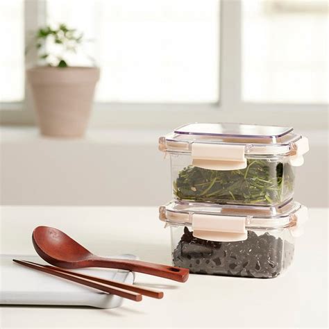 Jaju자주 속이 잘 보이는투명 에코젠 밀폐용기600ml Sivillage 에스아이빌리지