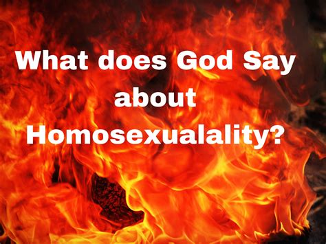 What Does God Say About Homosexuality Jesus Is Close