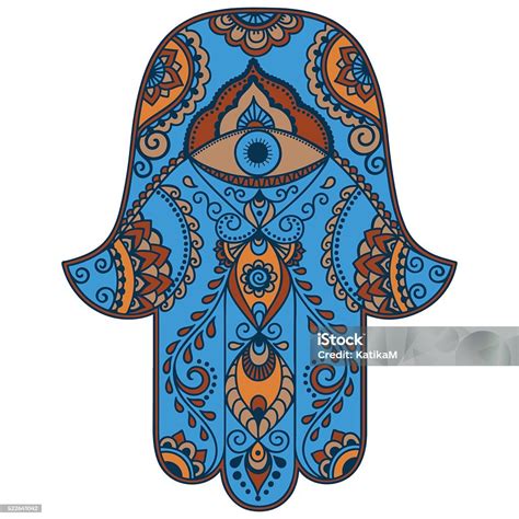 백색과 벡터 Hamsa 손 드로잉 기호까지 눈 신체 부분에 대한 스톡 벡터 아트 및 기타 이미지 눈 신체 부분 도교 문화