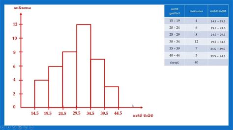 ජාල රේඛය Histogram Sinhala Tutorial Descriptive Statistics