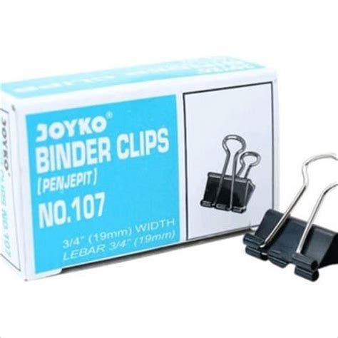 Jual Penjepit Kertas Binder Klip Binder Clip No 107 Joyko Indonesia