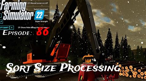 FS22 Logging Start From Scratch Ep 86 Sort Size Processing YouTube