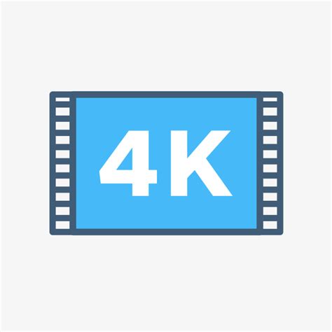 4K视频图标 快图网 免费PNG图片免抠PNG高清背景素材库kuaipng