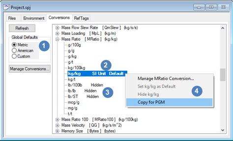project window syscad documentation