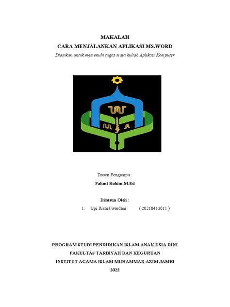 Makalah MK Aplikasi Komputer | PDF | Karier & Perkembangan | Komputer