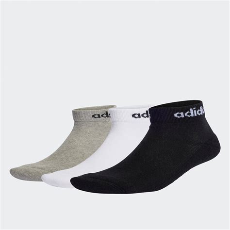 Rövid Unisex Zoknik Adidas Linear Ankle Socks Cushioned Socks 3 Pairs