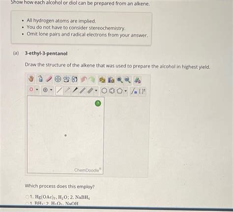 Show How Each Alcohol Or Diol Can Be Prepared From An