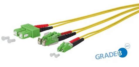 E APC SC APC SM DUPLEX FIBER PATCH CORD Lszh Yellow At Best Price In Nagpur