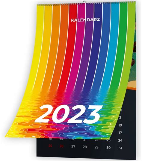 KALENDARZ 2023 ŚCIENNY TĘCZA 13 stron A4 12720778367 oficjalne