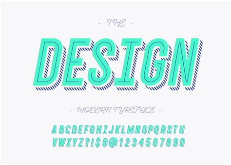 Premium Vector Vector Modern Font 3d Bold Style For Banner