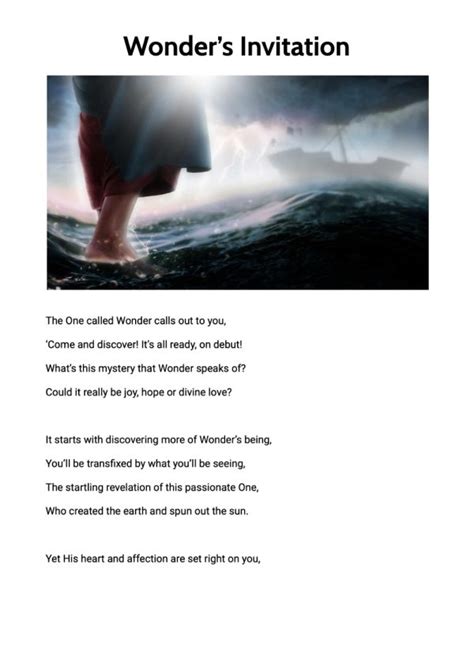 Wonders Invitation Taste Heaven Discover More