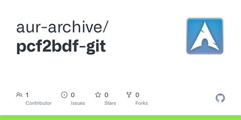 Github Aur Archive Pcf Bdf Git