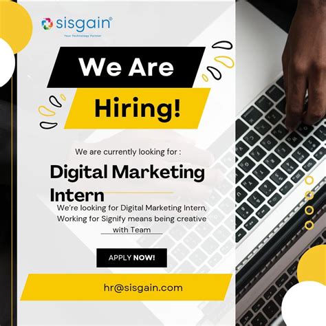Sisgain On Linkedin Digitalmarketingintern Hiringalert Hiringnow