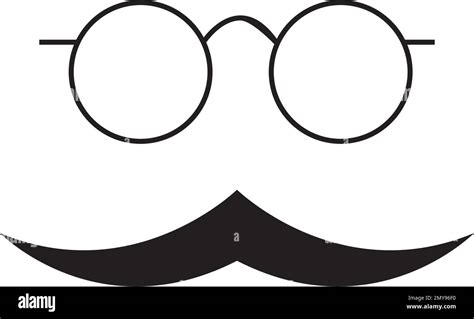 Mustache Vector Icon Illustration Logo Template Stock Vector Image