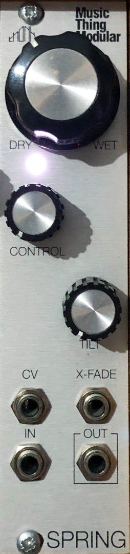 Music Thing Modular Spring Reverb Eurorack Module On ModularGrid