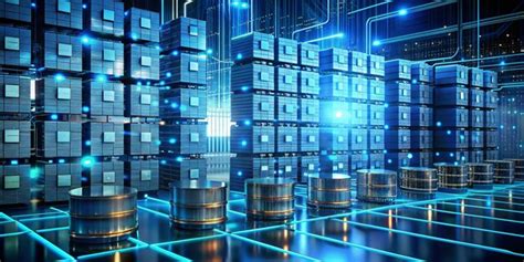 Abstract Data Sequence Conceptual View Of Data Storage Premium AI Generated Image