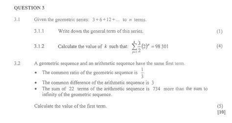 Solved Given The Arithmetic Series Chegg