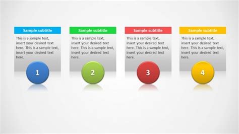4 Columns Slide Design For PowerPoint SlideModel