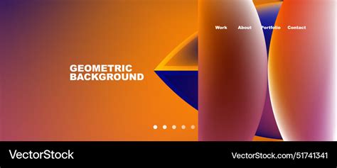 Abstract Geometric Shapes Web Design Page Vector Image