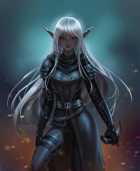 Commission Jaelri Baenre By Leejun35 Drow Elf Fantasy Elf Elves