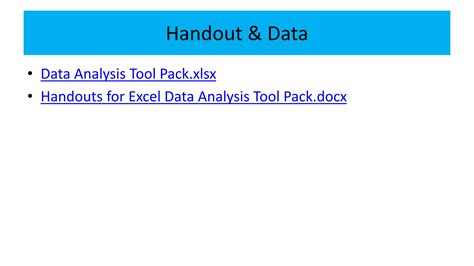 Basic Stat Analysis Using Excel Pptx