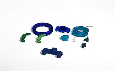 3d Design Copy Of Copy Of Beyblade Dual Db Core Improved Tinkercad
