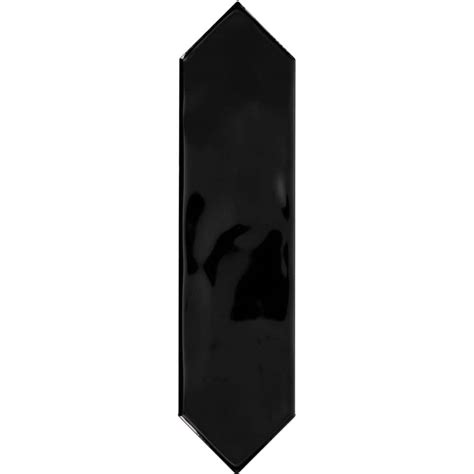 Daltile Luxecraft Black Glossy 3 In X 12 In Glazed Ceramic Picket