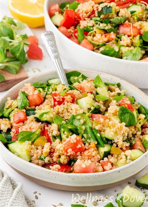 Easy Quinoa Vegan Summer Salad Wellnessdove