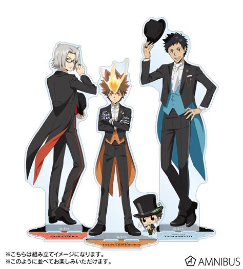 家庭教師ヒットマンreborn 描き下ろし 沢田 綱吉＆リボーン 燕尾服ver 特大アクリルスタンド Amnibusアムニバス