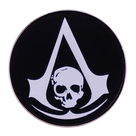 Assassins Creed Iv Black Flag Enamel Pin Distinct Pins