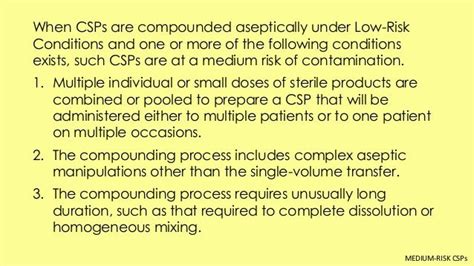 Usp 797 Csp Risk Categories