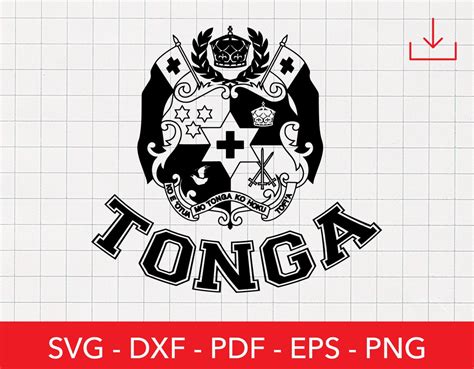 Tonga Svg Tongan Flag Svg Seal Of Tonga Svg Tongatapu Crest Badge