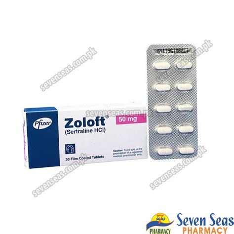 Zoloft Tab 50mg 3x10 Seven Seas Pharmacy Pakistan Online Pharmacy