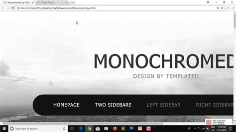 Css3 34 Project Part1 Youtube