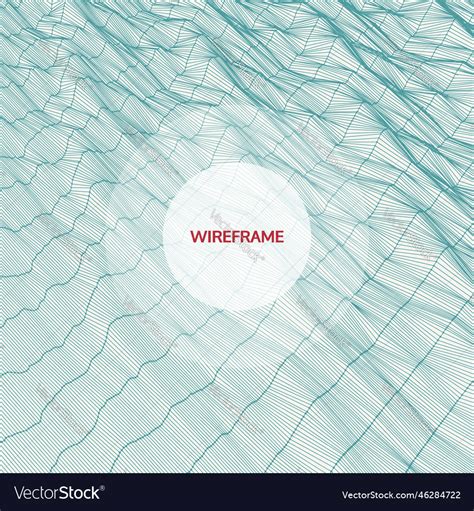 Network Background Connection Structure Wireframe Vector Image