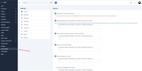 Extra Settings Module For Perfex CRM By Halilaltndg CodeCanyon