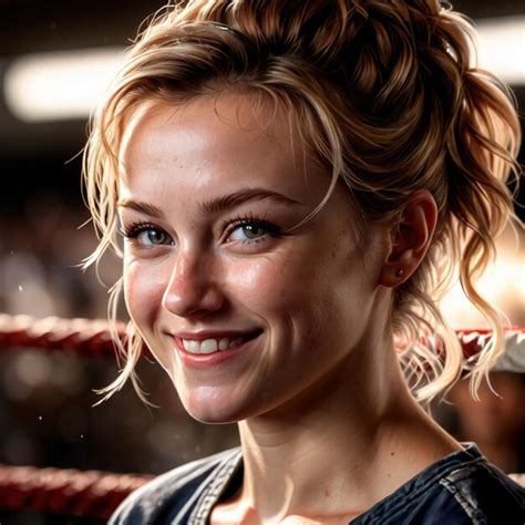 Woman Doing Mixed Martial Arts Fitness Activity Premium Ai Generated