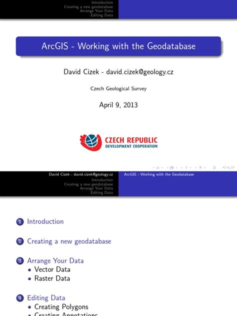 Arcgis Geodatabase Pdf Arc Gis Geographic Data And Information