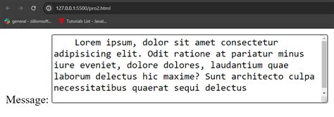 Textarea Element Learn Coding Self