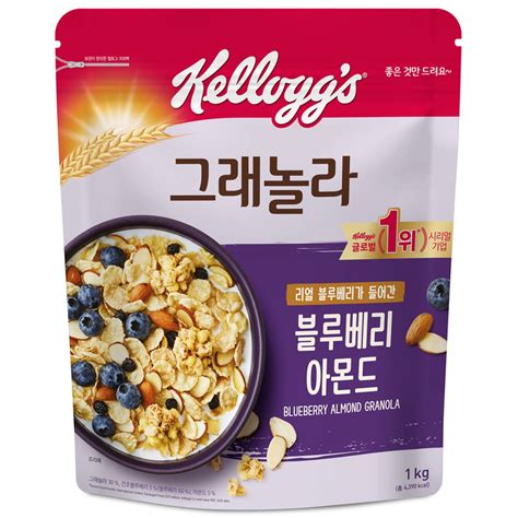농심켈로그 블루베리 아몬드 그래놀라 1000g 배민스토어
