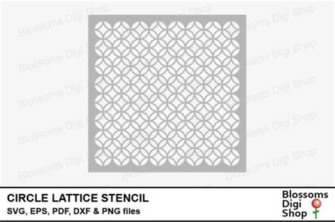 Circle Lattice Stencil Graphic By Blossomsdigishop · Creative Fabrica Circle Lattice Stencil Graphic By Blossomsdigishop · Creative Fabrica