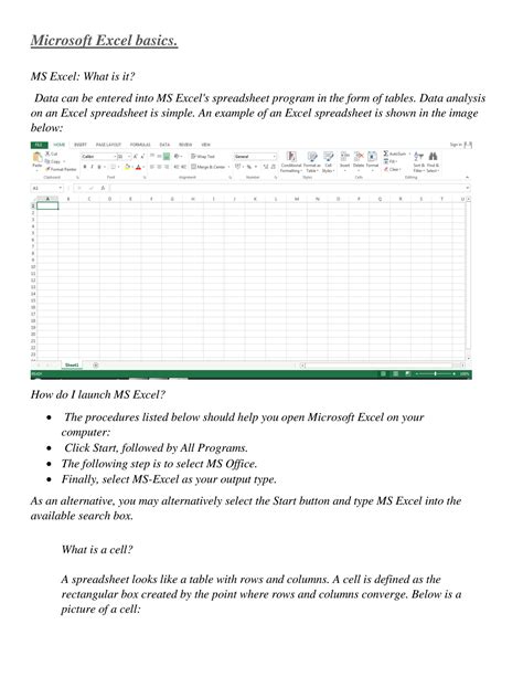 Solution An Introduction To Ms Excel Studypool