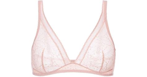 Simone Perele Comete Lace Wireless Bralette In Pink Lyst