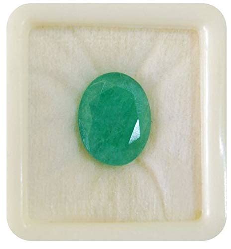 Jagdamba Gems 5 25 Ratti 4 40 Carat 100 Brazilian Emerald Panna