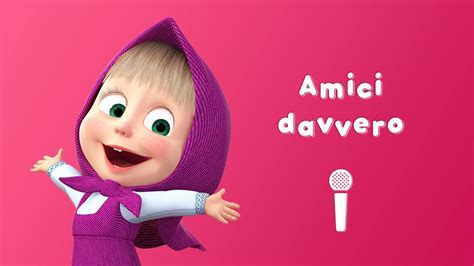 Masha E Orso Musica 🐻🌞amici Davvero 🎤 Karaoke 🌟canta Con Masha👱‍♀️